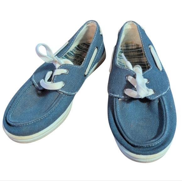 Cherokee | Shoes | Cherokee Blue Slip On Tied Shoes | Poshmark